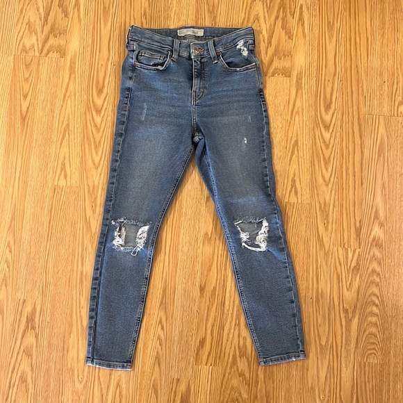 Topshop PETITE | Jeans | Topshop Distressed Jamie Jeans | Poshmark